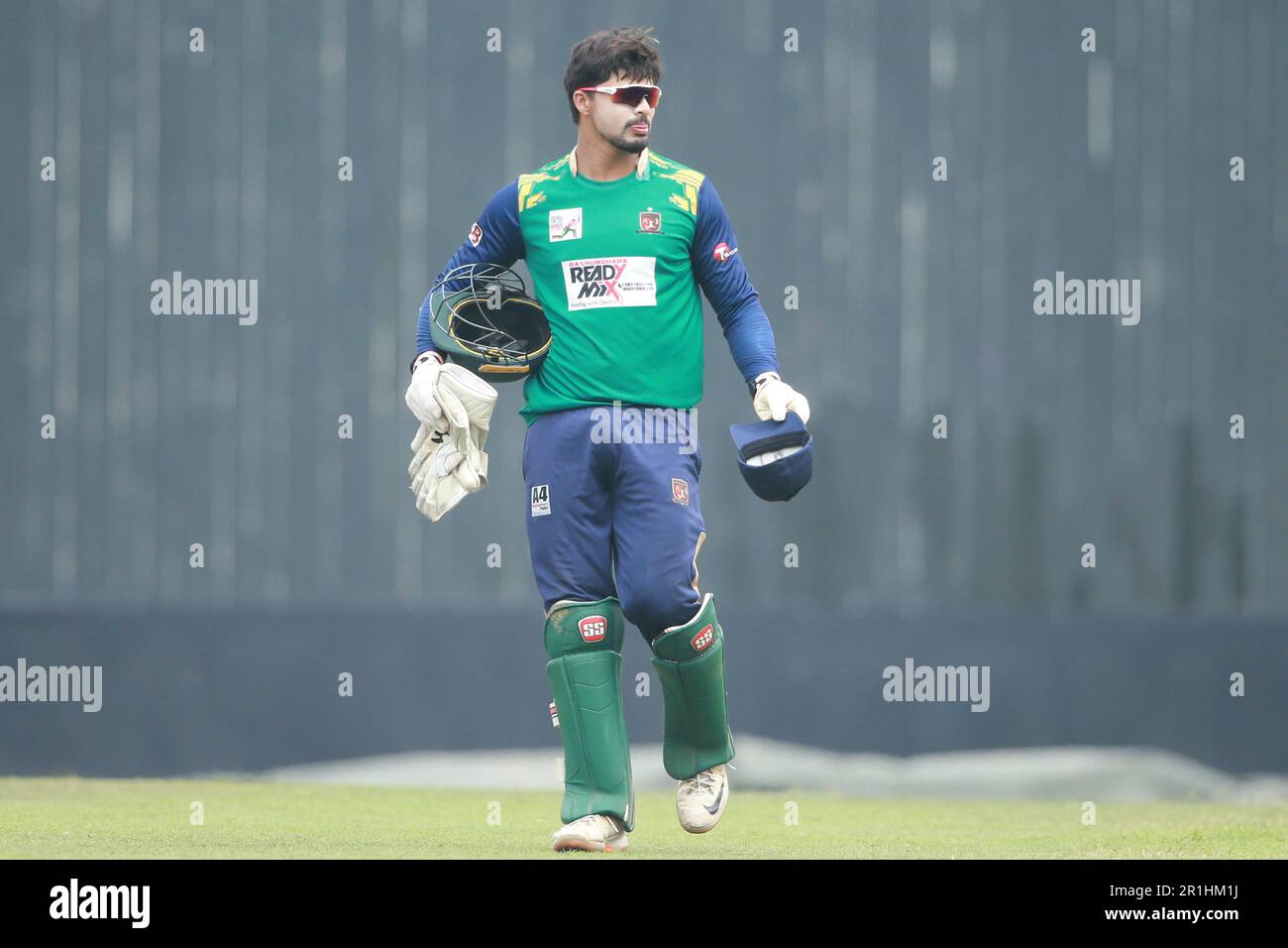 SKJDC captain Nurul Hasan during the Dhaka Premier Division Cricket ...