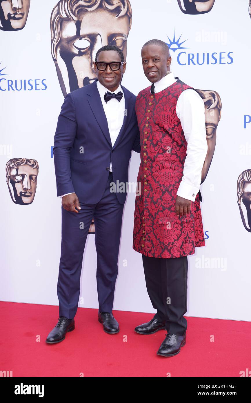 (lef to right) David Harewood and Adrian Lester attending the Bafta ...