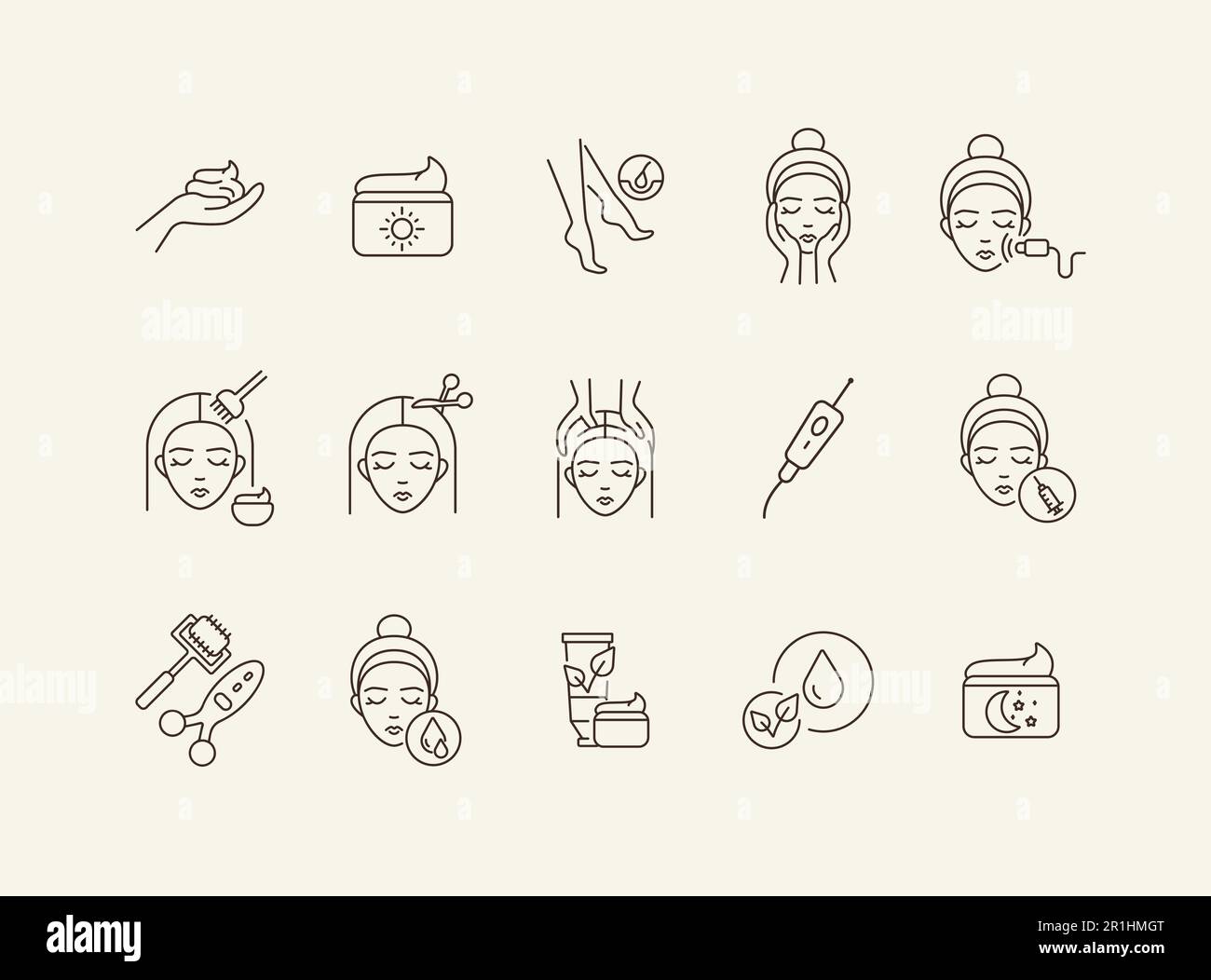 Spa icon set Stock Vector Image & Art - Alamy