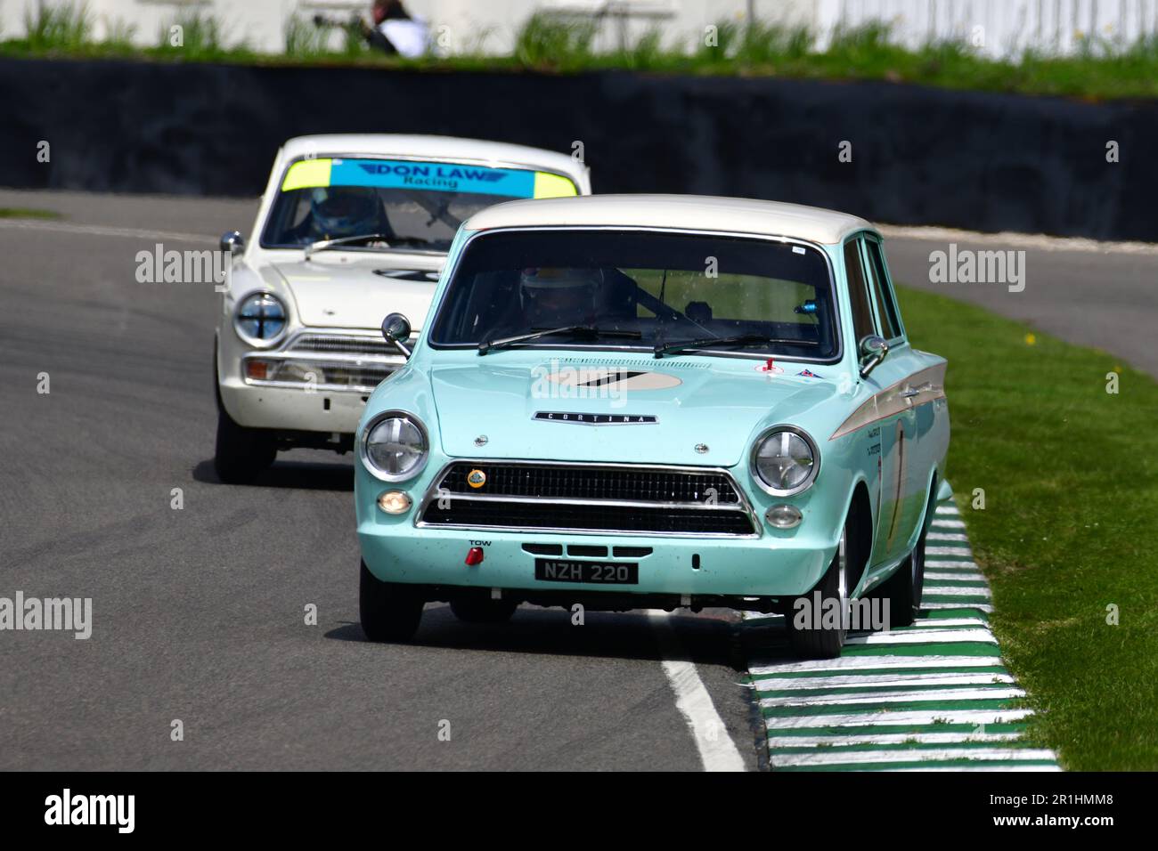 Paddy Shovlin, Tom Kristensen, Ford Lotus Cortina Mk1, Justin Law, Rob ...