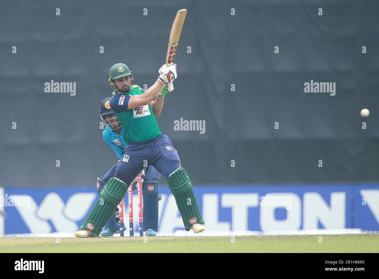 Sheikh Jamal Dhanmondi Club captain nurul Hasan bats during the Dhaka ...