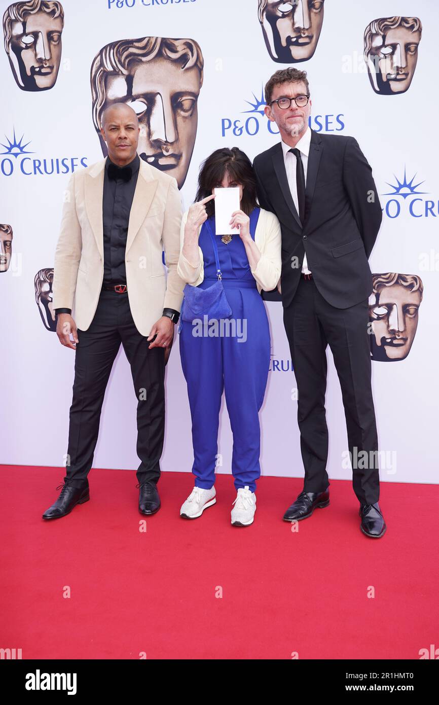 Michael Wildman, guest and Mark Charnock attending the Bafta Television ...