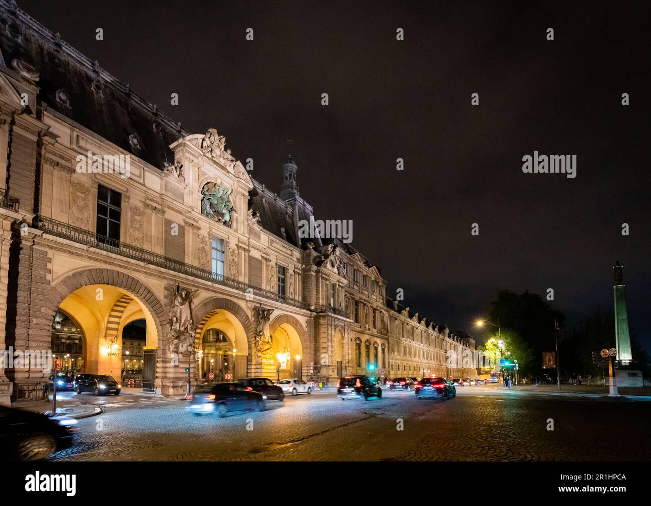 Louvre cour carree exterior hi-res stock photography and images - Alamy