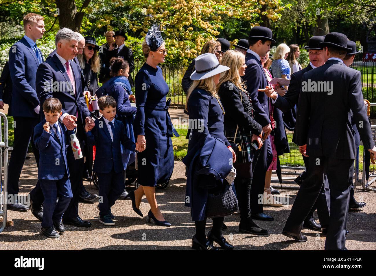 London, UK. 14th May, 2023. The service at the Bandstand watched by ...