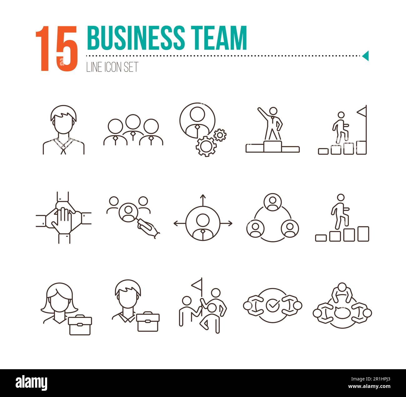 Business team icons Stock Vector Image & Art - Alamy