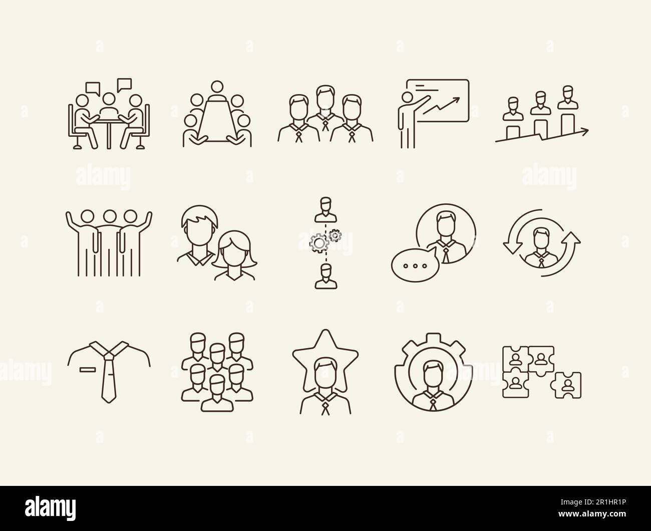 Work process icons Stock Vector Image & Art - Alamy