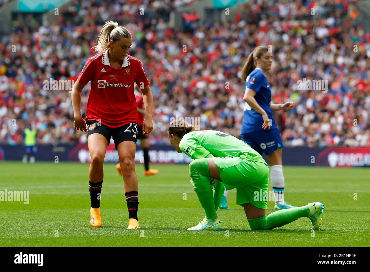 London, UK. 14th May, 2023. Goalkeeper Ann-Katrin Berger (30 Chelsea ...