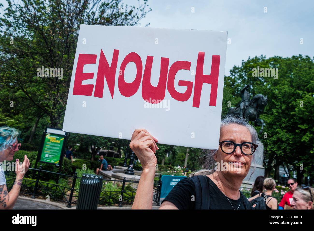 New York, New York, USA. 13th May, 2023. Moms Against Guns protest in ...