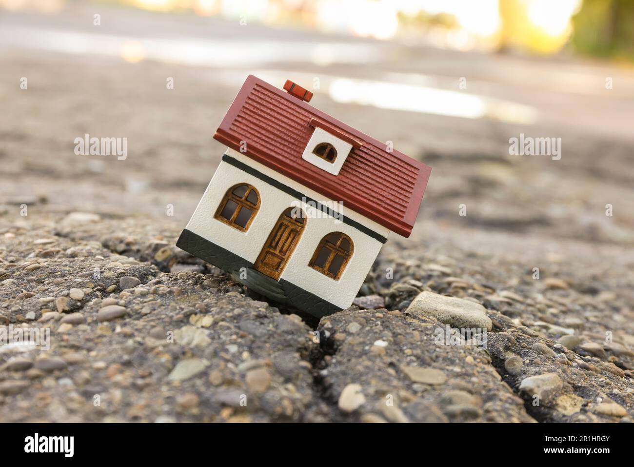 Earthquake fissure in road hi-res stock photography and images - Alamy