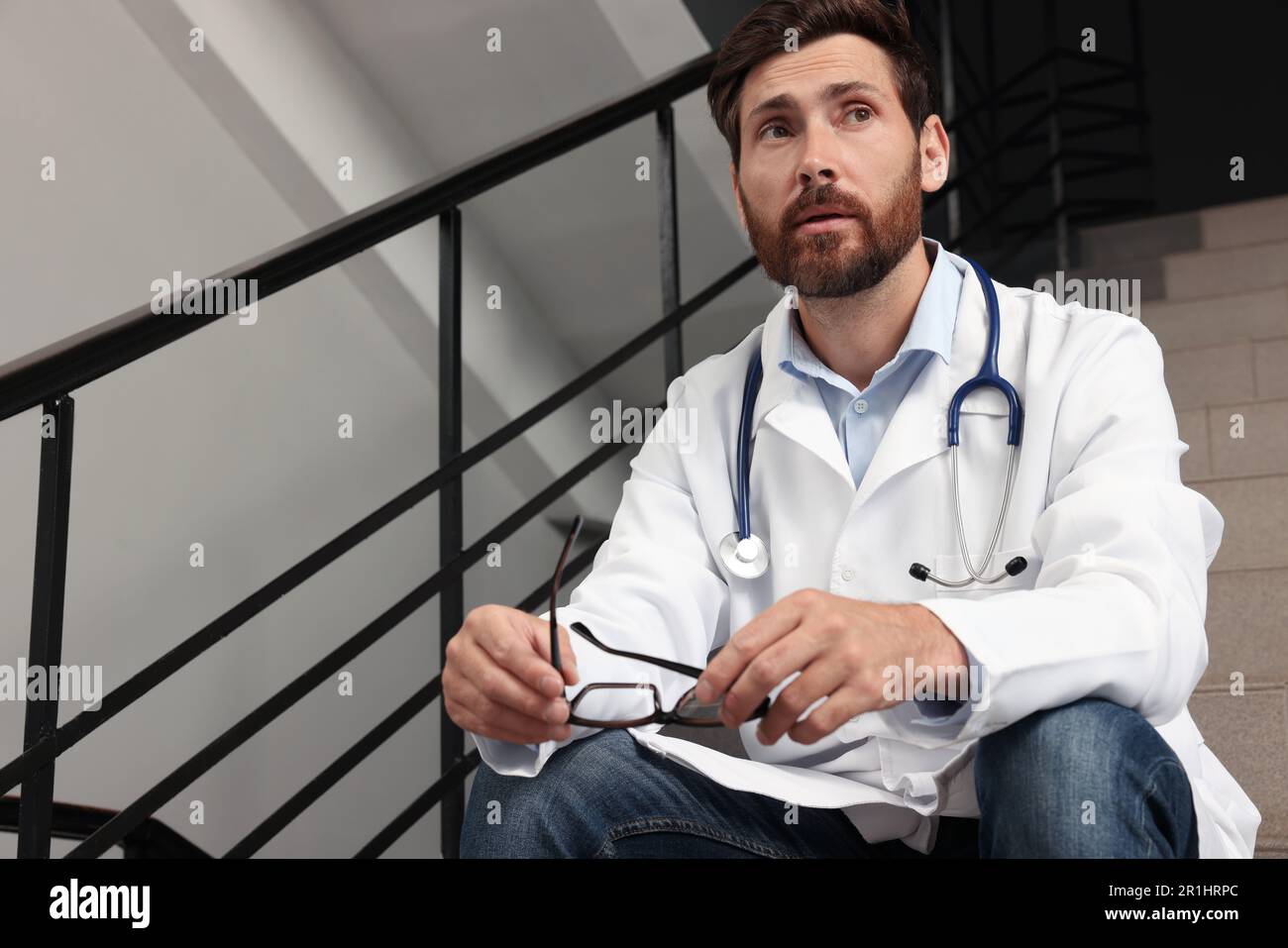 Doctor glasses sitting on hi-res stock photography and images - Alamy