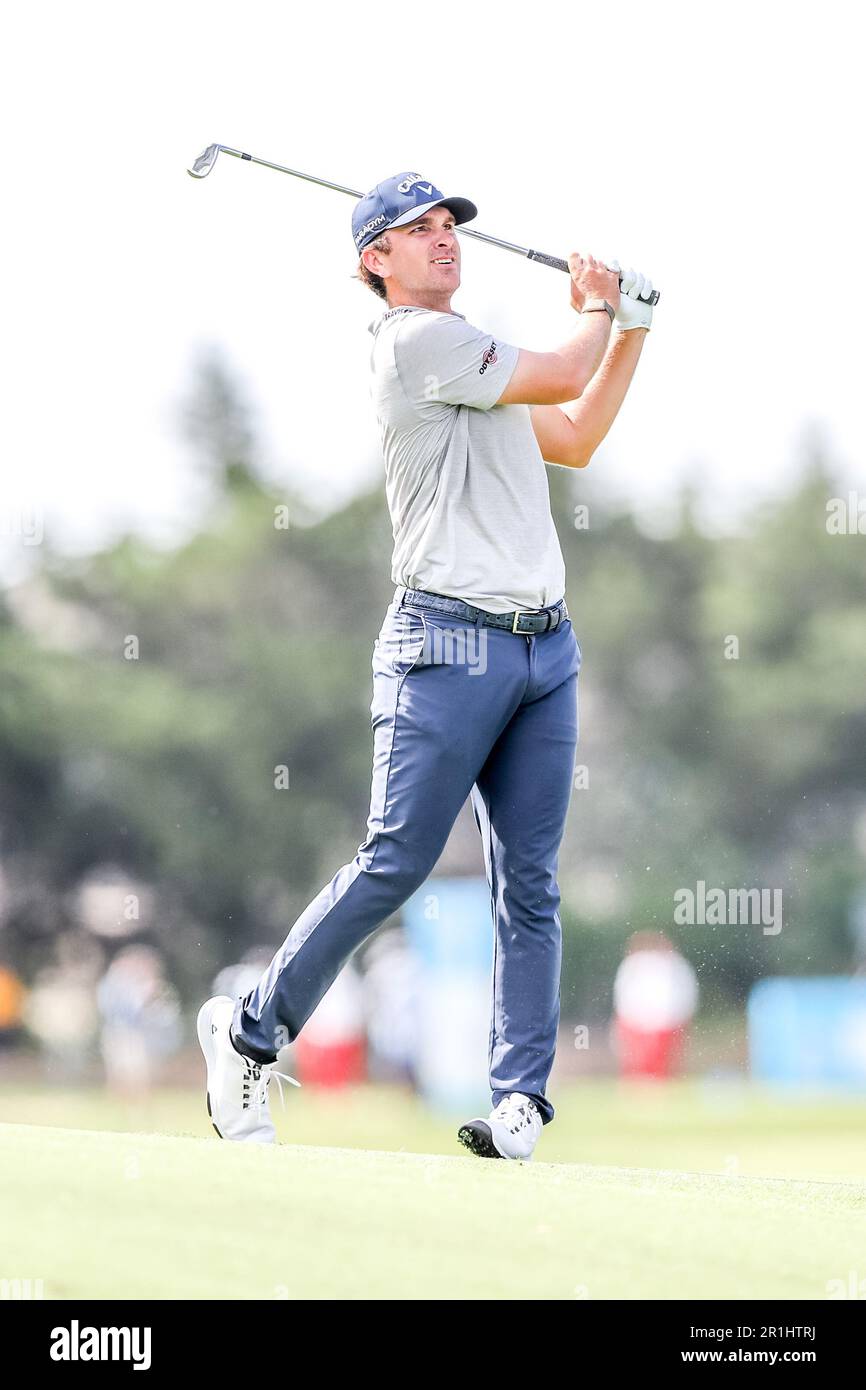 May 13, 2023: Will Gordon hits an approach shot on the 3rd hole during ...