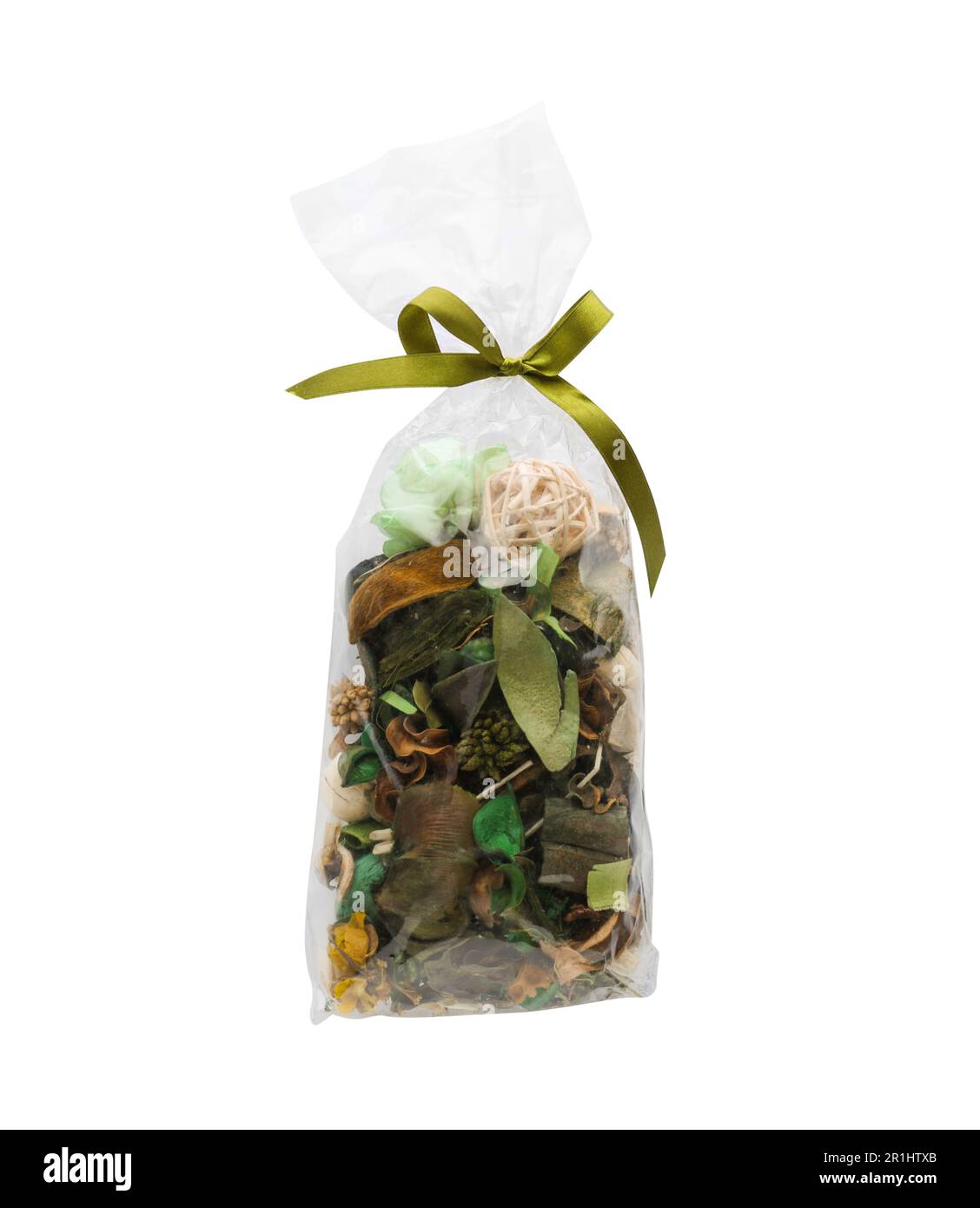 Scented sachet of potpourri isolated on white Stock Photo - Alamy