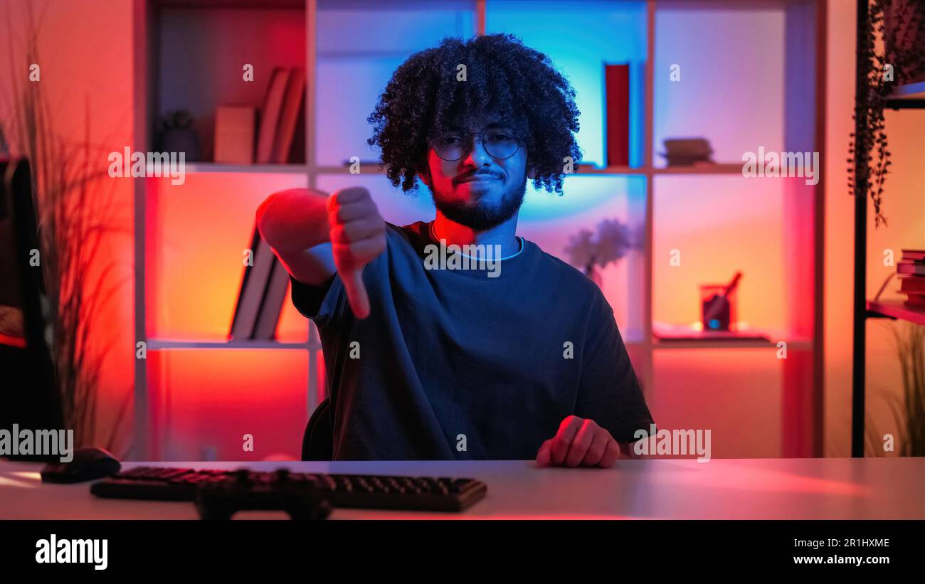 Refusing man hand expression negative answer Stock Photo - Alamy