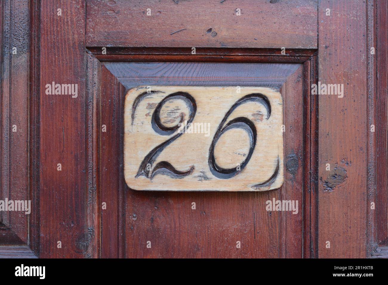 Number 26 street sign hi-res stock photography and images - Alamy