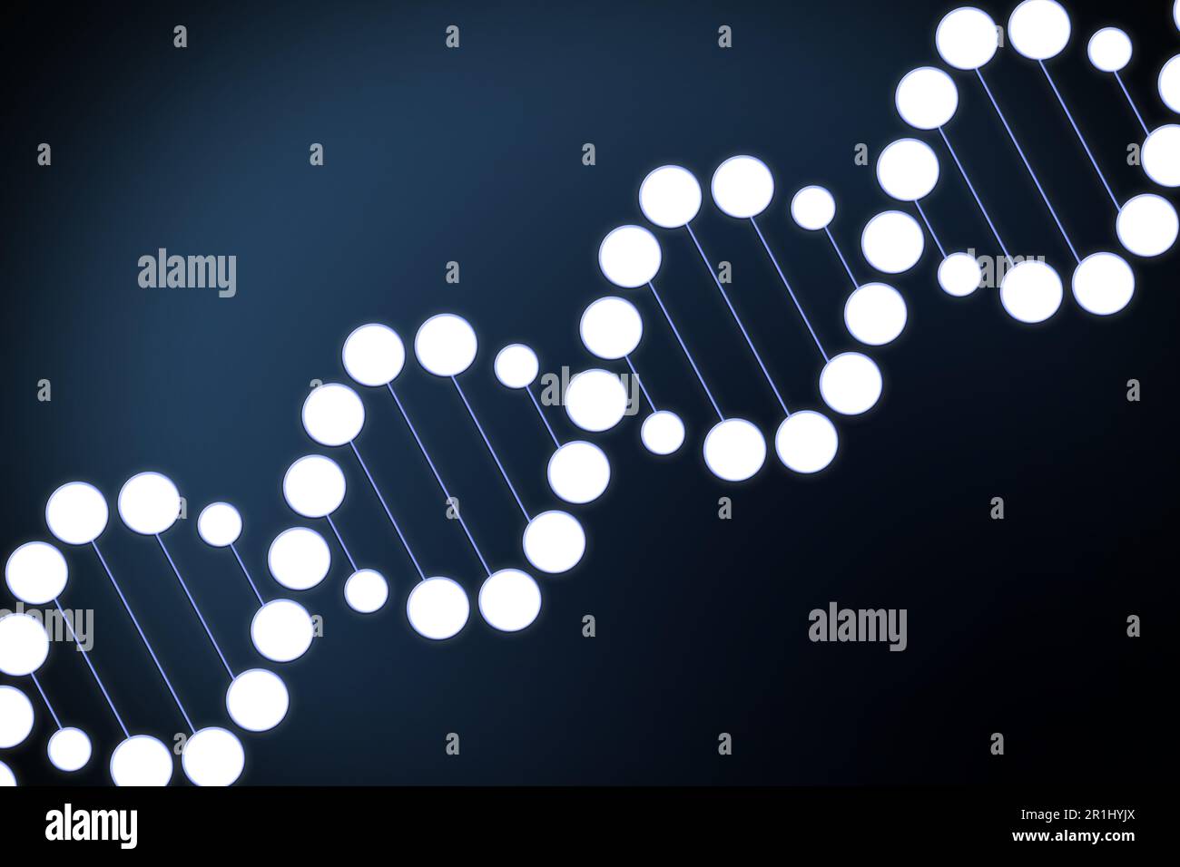 Structure of DNA on dark background. Illustration Stock Photo - Alamy