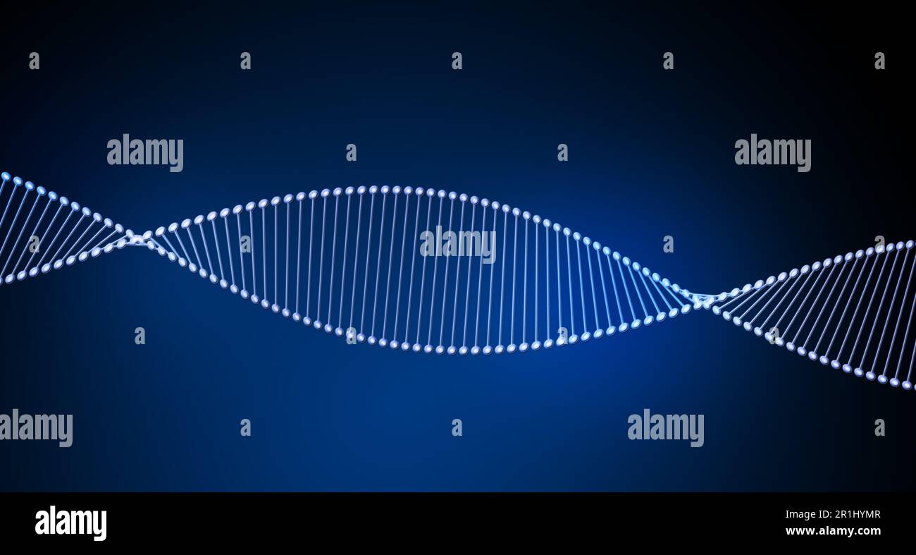 Structure of DNA on dark background. Illustration Stock Photo - Alamy