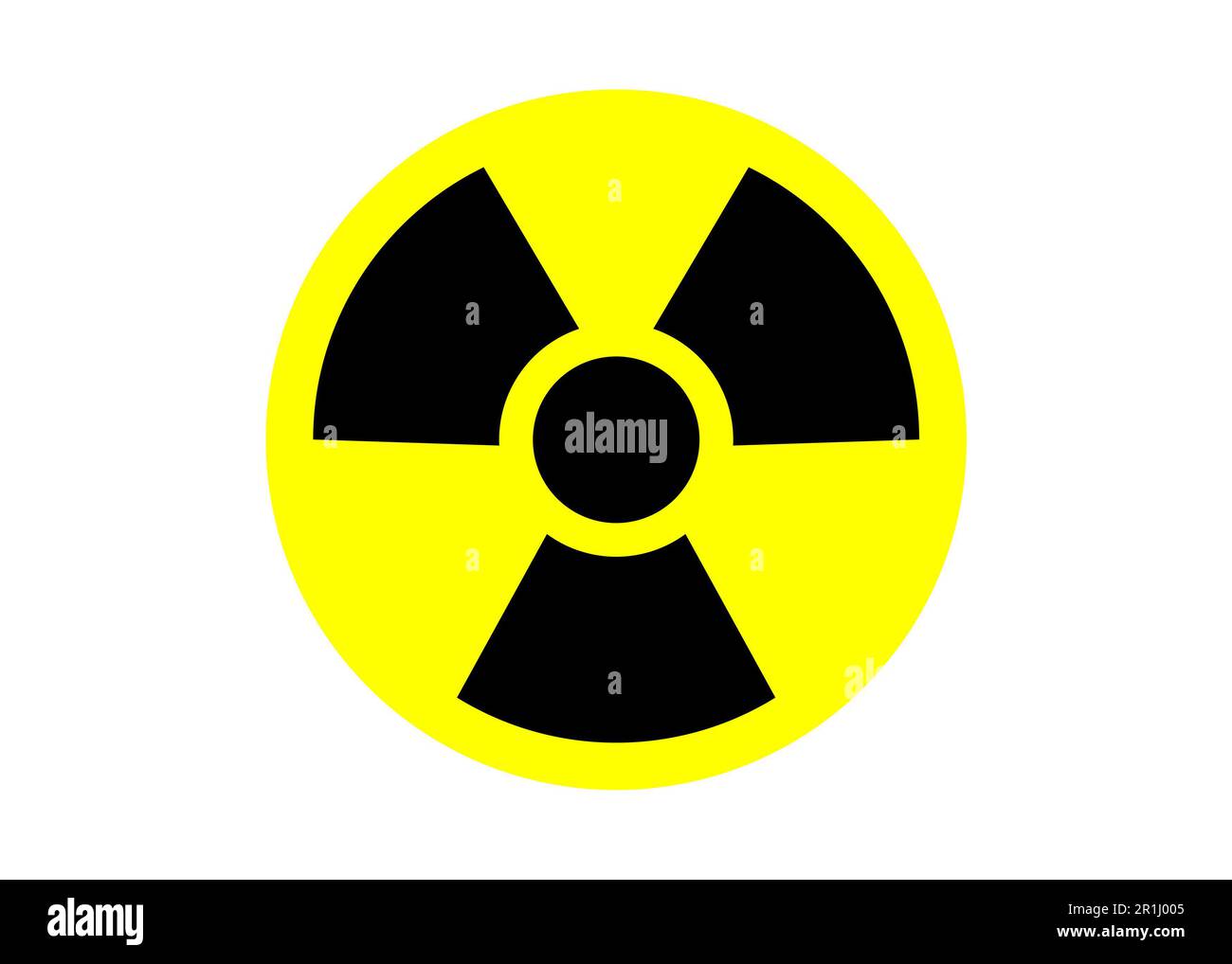 Radioactive sign isolated on white. Hazard symbol Stock Photo - Alamy