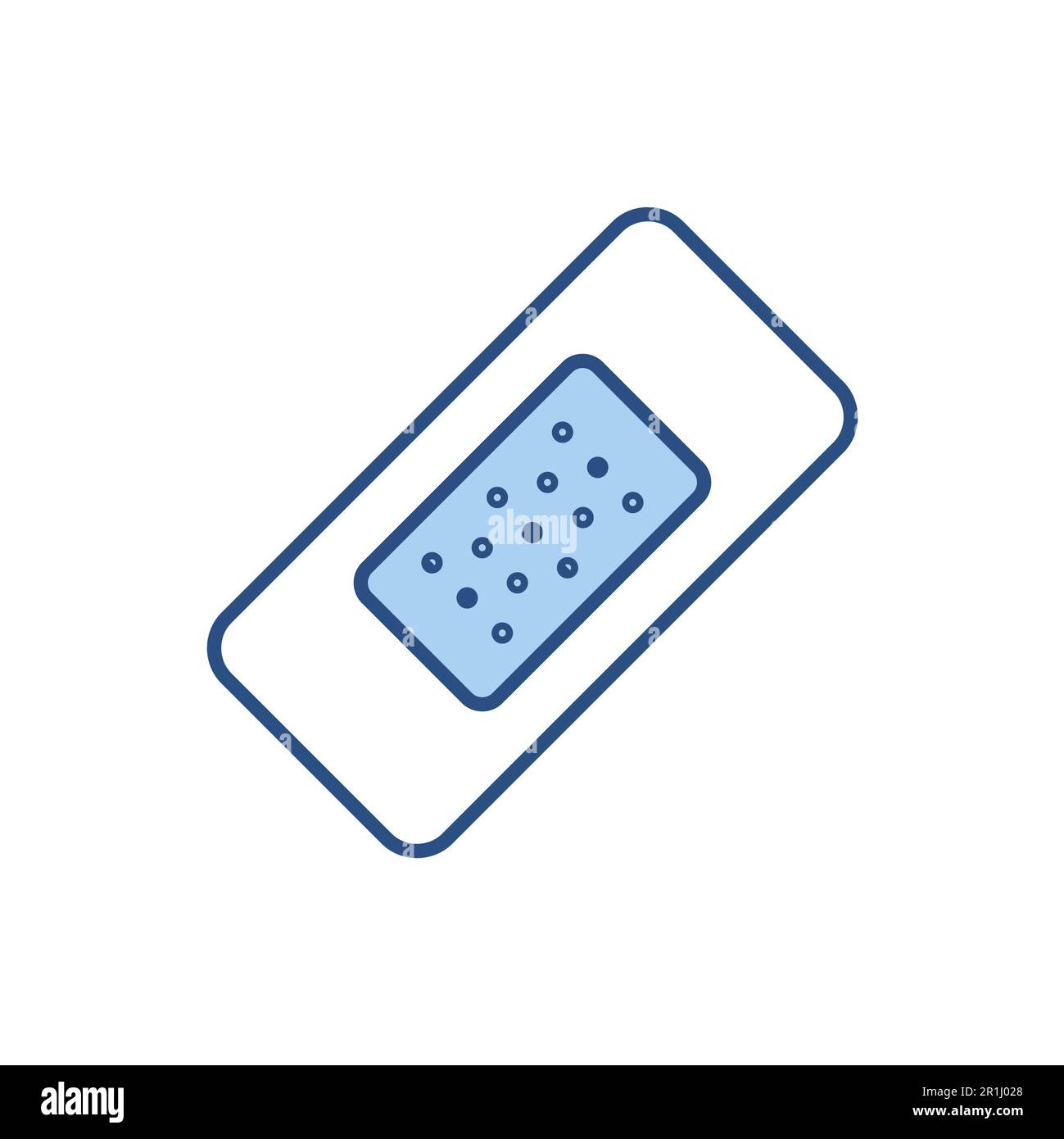 Bandage Plaster related vector line icon. Sticky wrap for injury ...