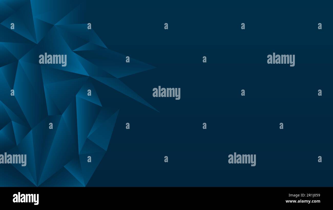 A dark blue background featuring a geometric design with an array of ...