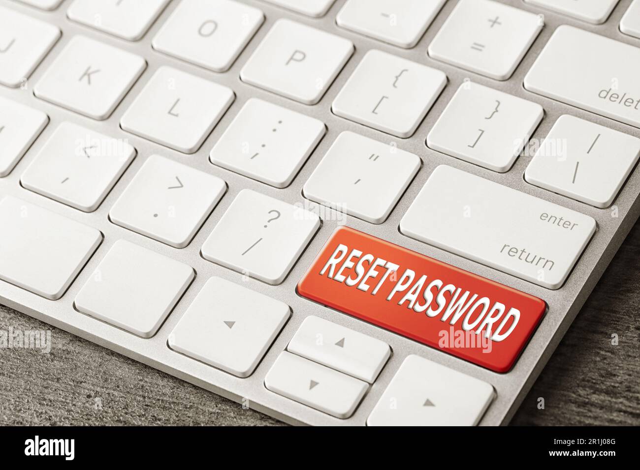 Red button with text RESET PASSWORD on keyboard, closeup view Stock ...