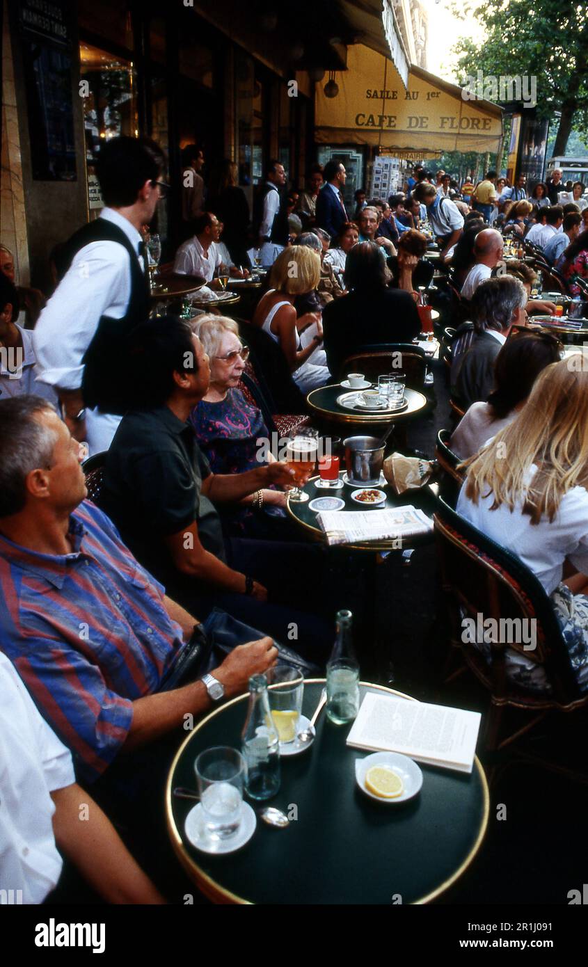 Café de Flore, Paris, France, 1991 Stock Photo - Alamy
