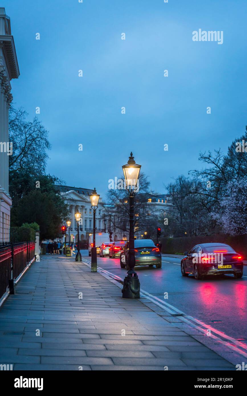 Regents street empty night hi-res stock photography and images - Alamy