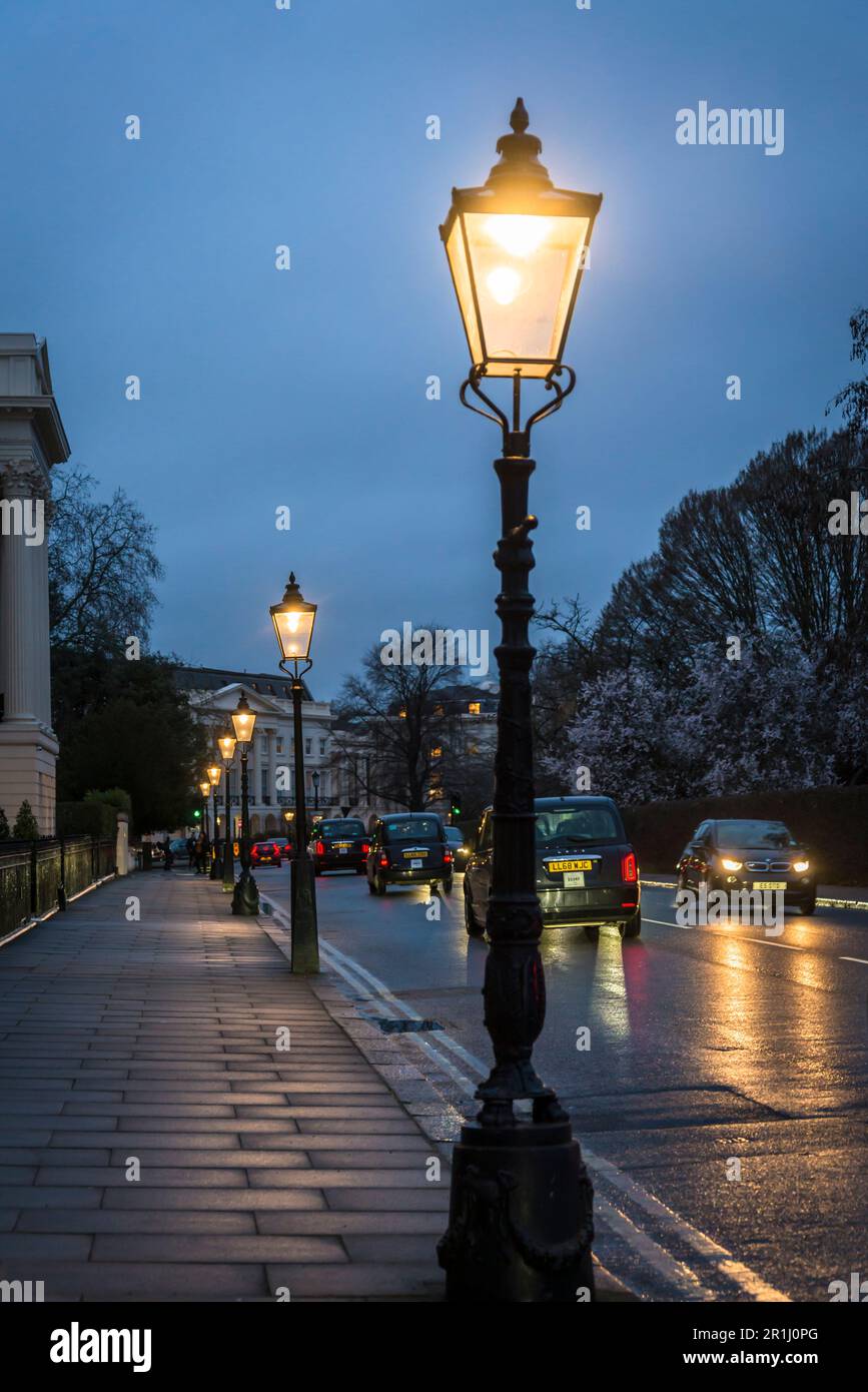 Regents street empty night hi-res stock photography and images - Alamy