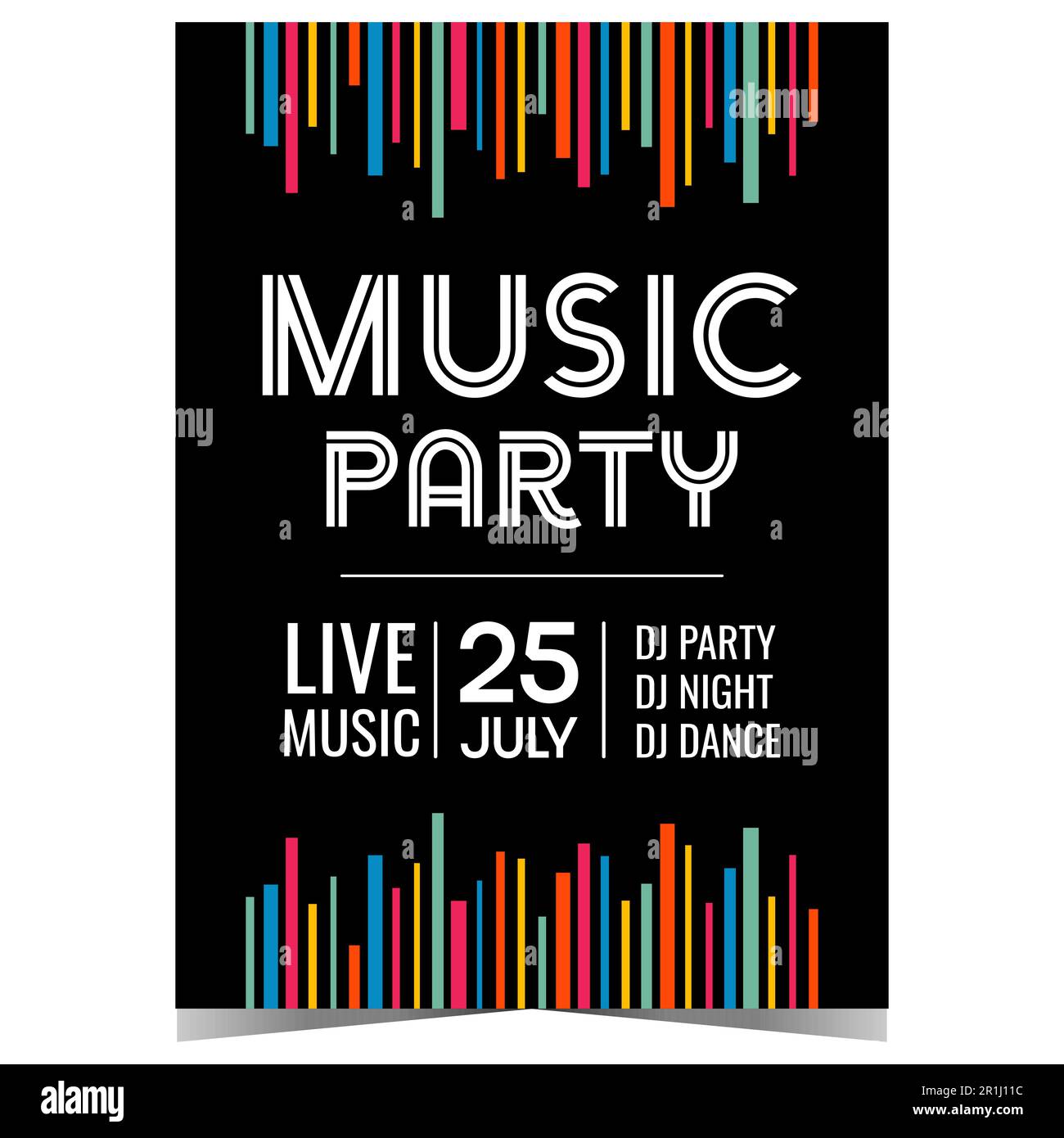 Dance music vector vectors hi-res stock photography and images - Alamy