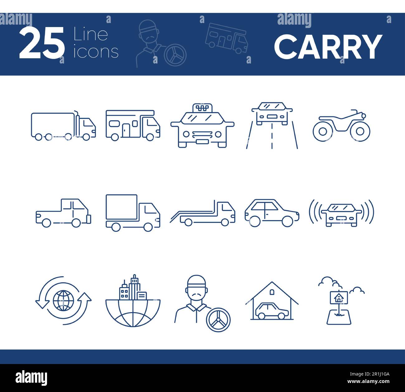 Carry pickup Stock Vector Images - Alamy