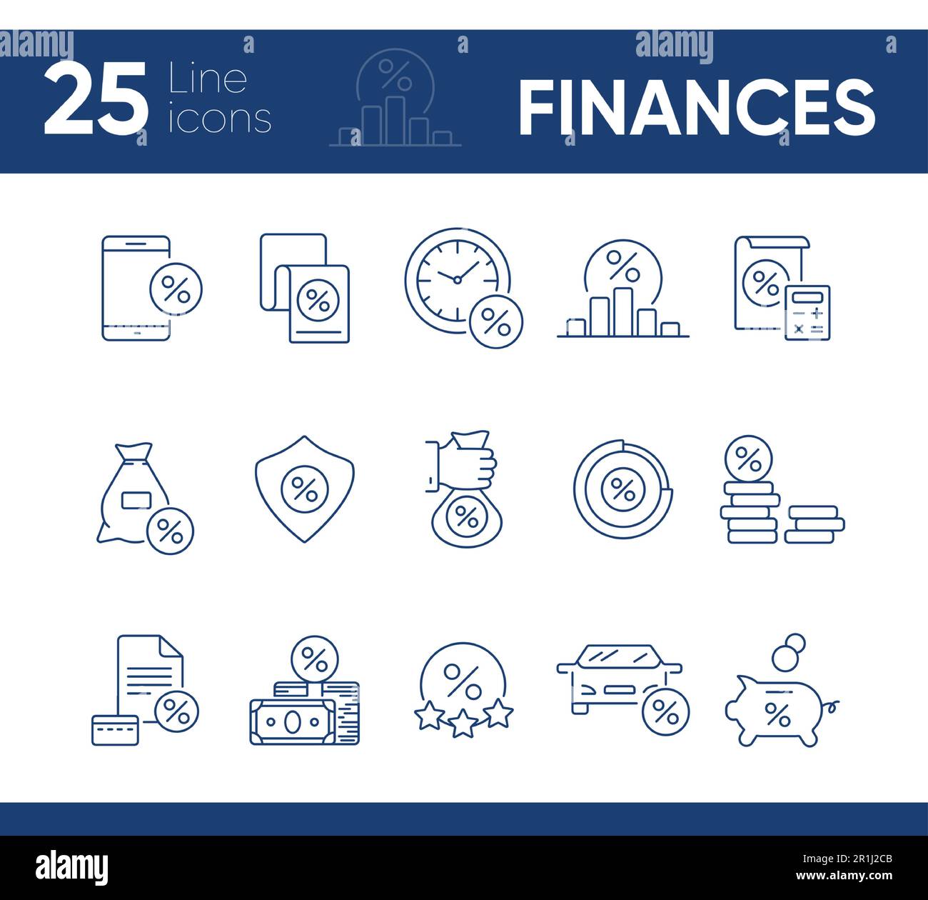 Finances icon set Stock Vector Image & Art - Alamy