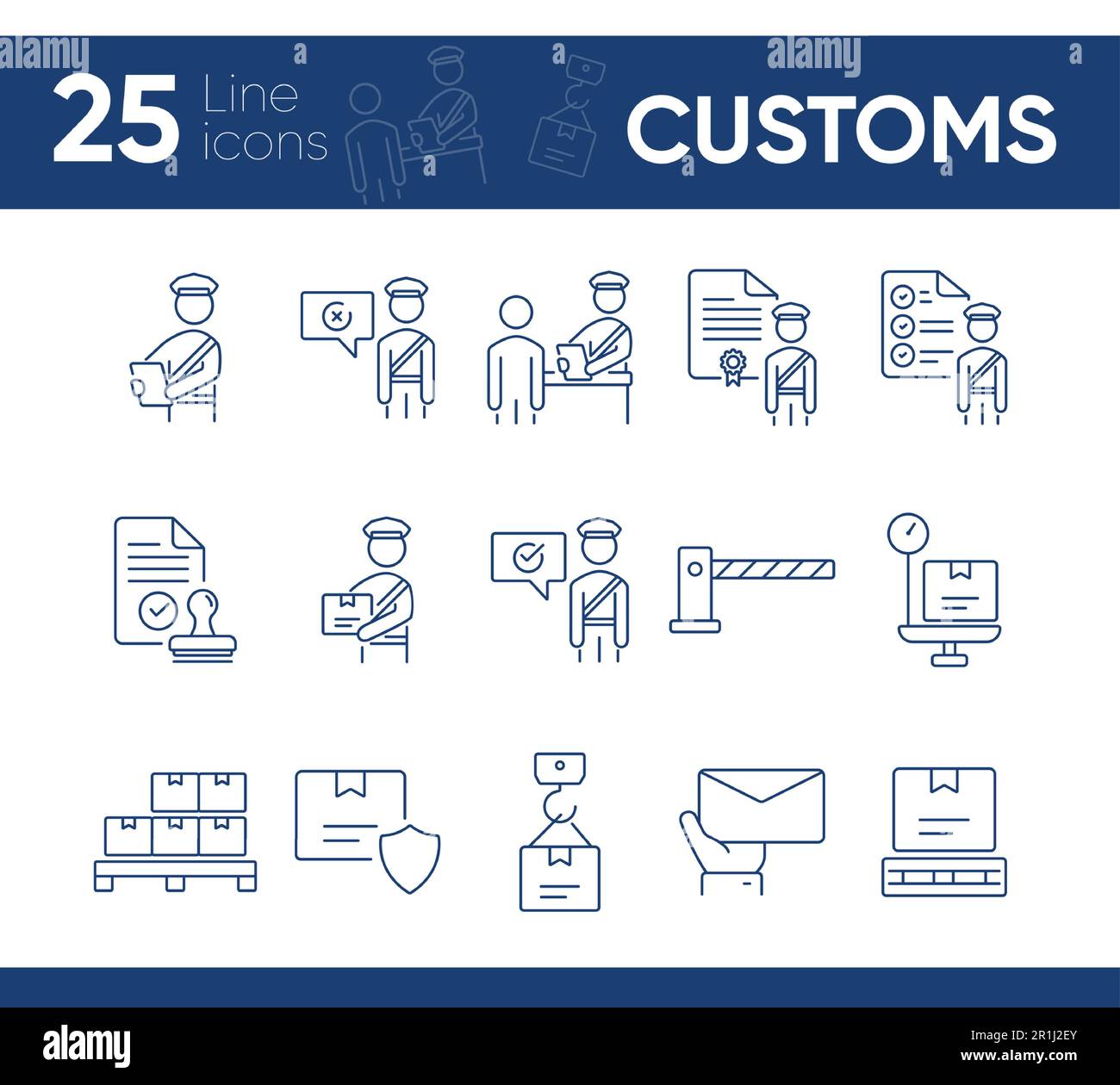 Customs seal Stock Vector Images - Alamy