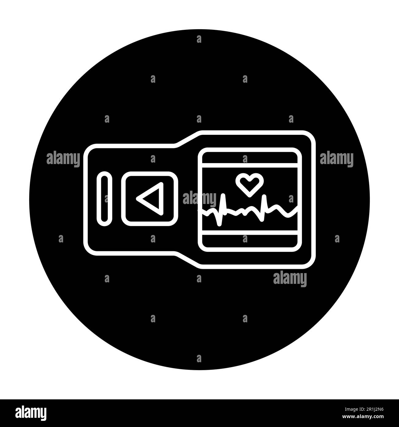 App ekg Stock Vector Images - Alamy