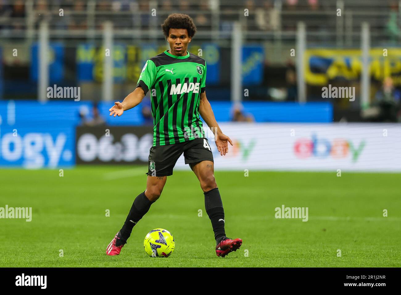 Milan, Italy. 13th May, 2023. Armand Lauriente of US Sassuolo in action ...