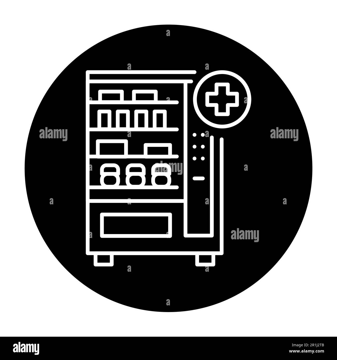 Medical vending machine color line icon. Pictogram for web page, mobile ... Medical vending machine color line icon. Pictogram for web page, mobile ...