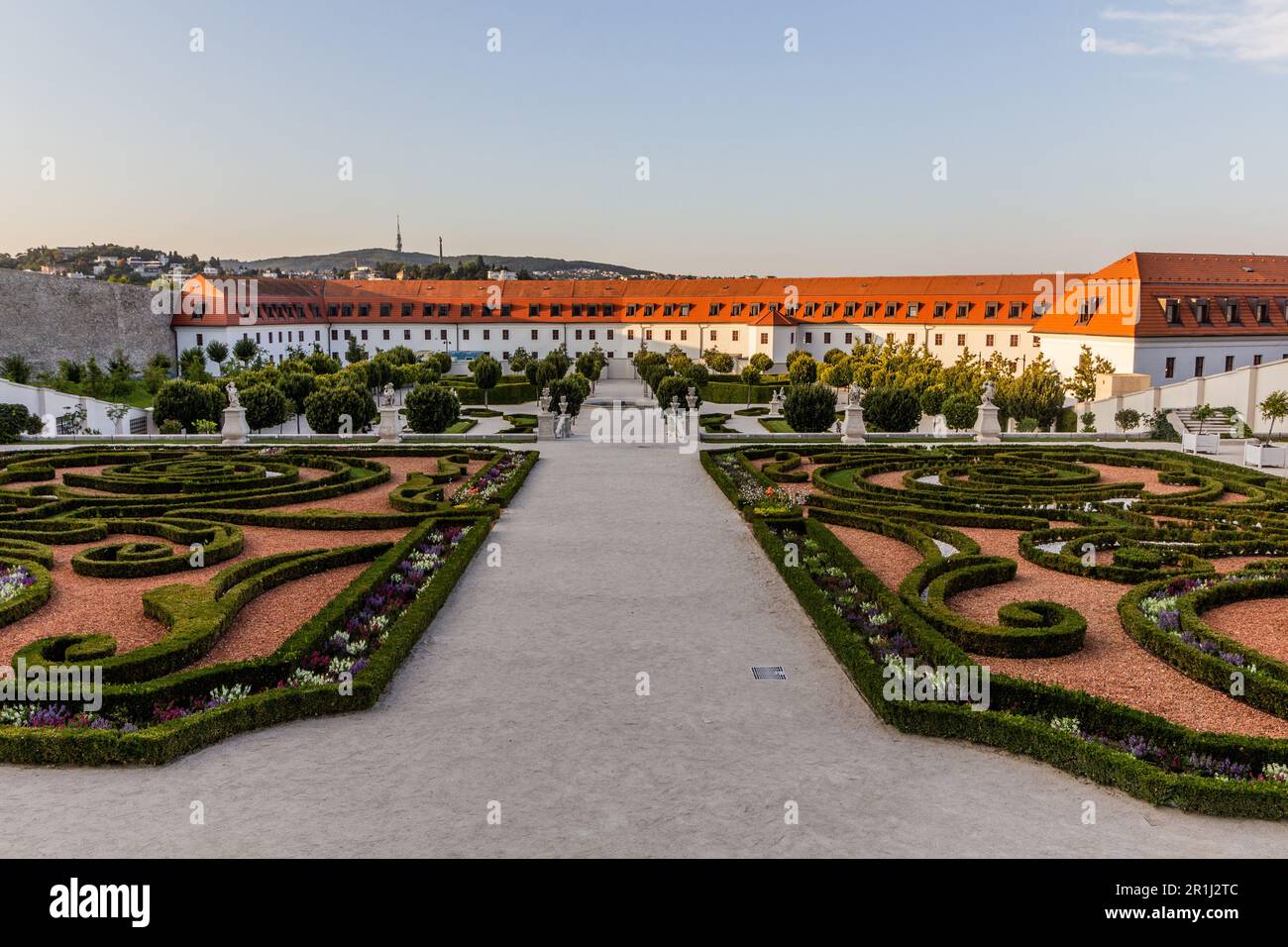 Baroque garden of Bratislava castle, Slovakia Stock Photo - Alamy
