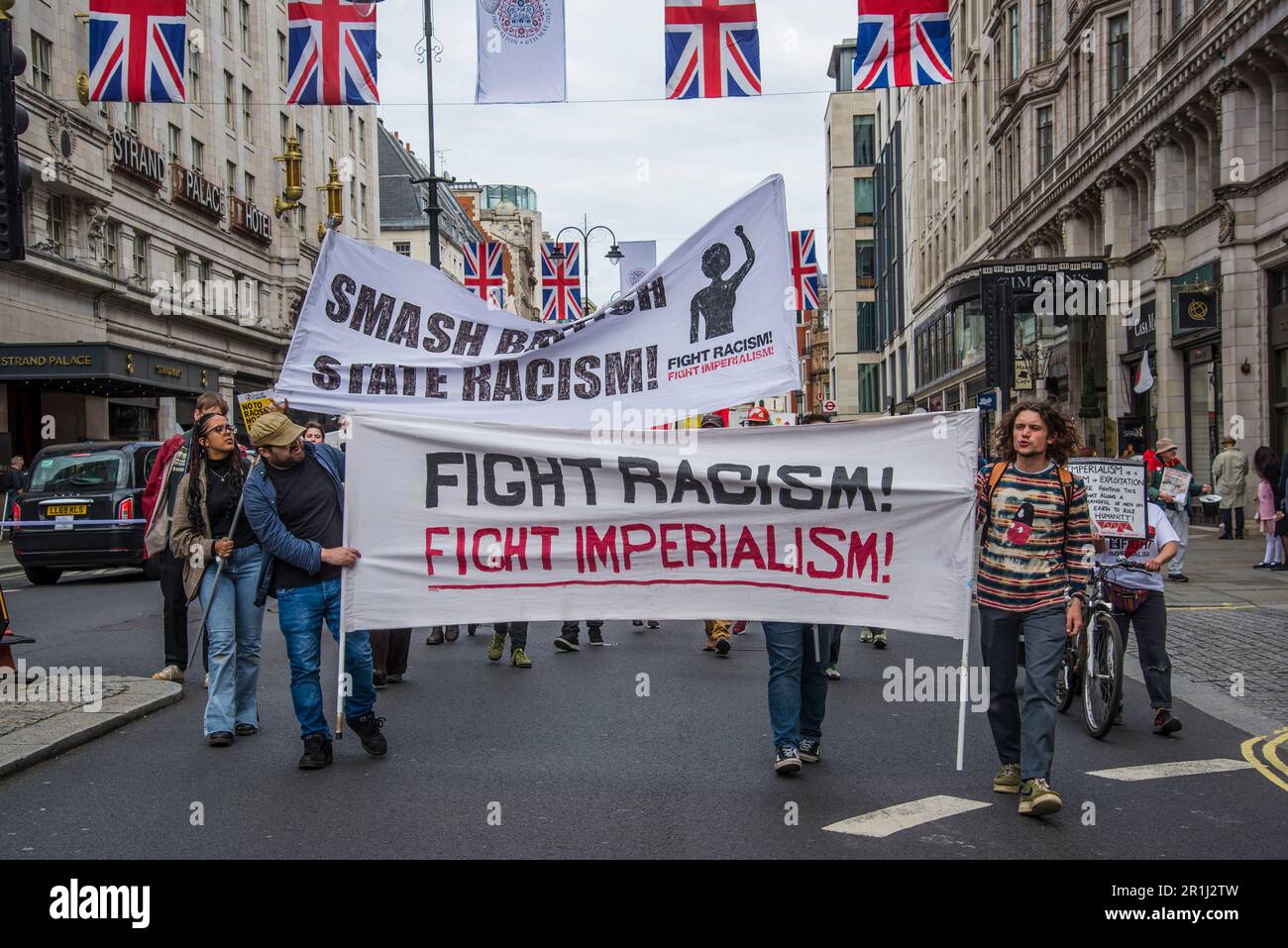 Anti-racist, Anti-imperialist banner, May Day International Workers ...