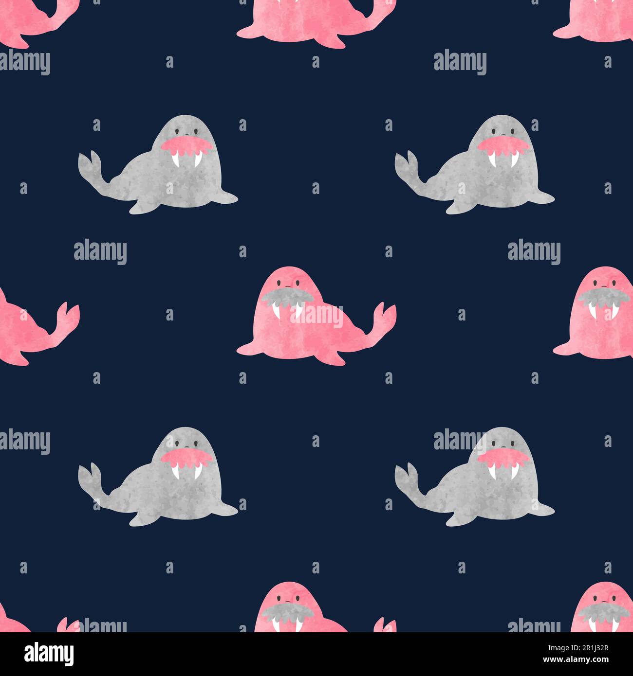 Cute baby walrus Stock Vector Images - Alamy