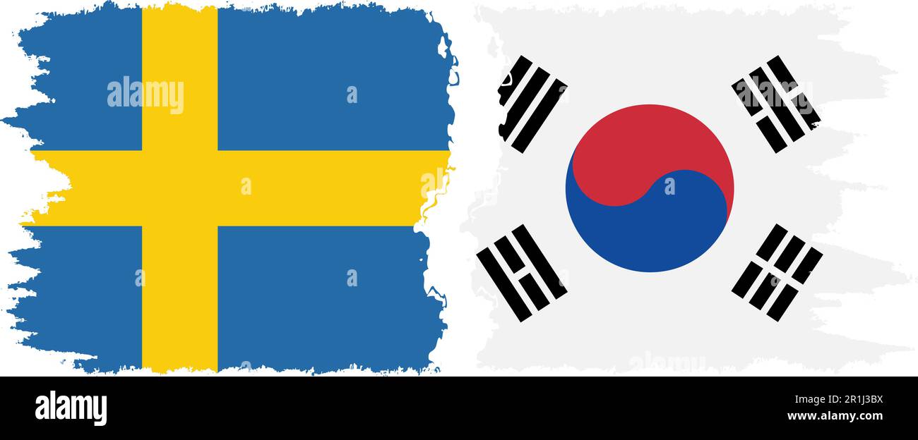 Flags sweden south korea hi-res stock photography and images - Alamy