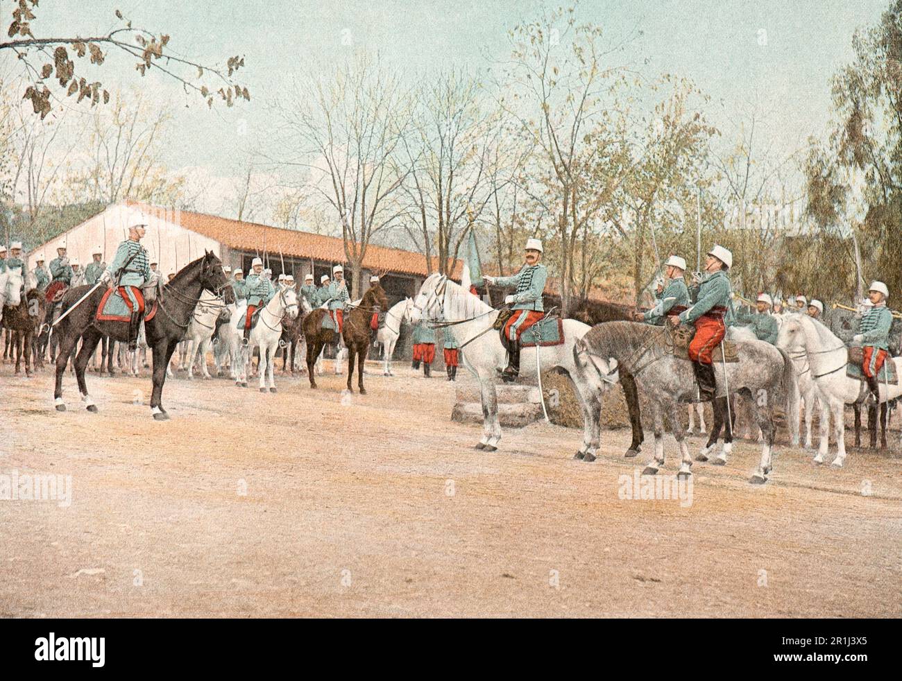 Images taken from the life of a soldier, a french military album that ...