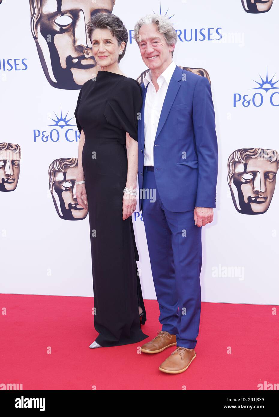 Dame Harriet Walter and Guy Paul attending the Bafta Television Awards ...