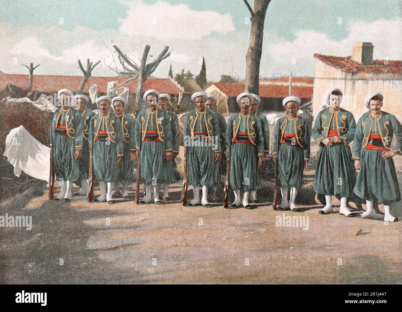 Images taken from the life of a soldier, a french military album that ...