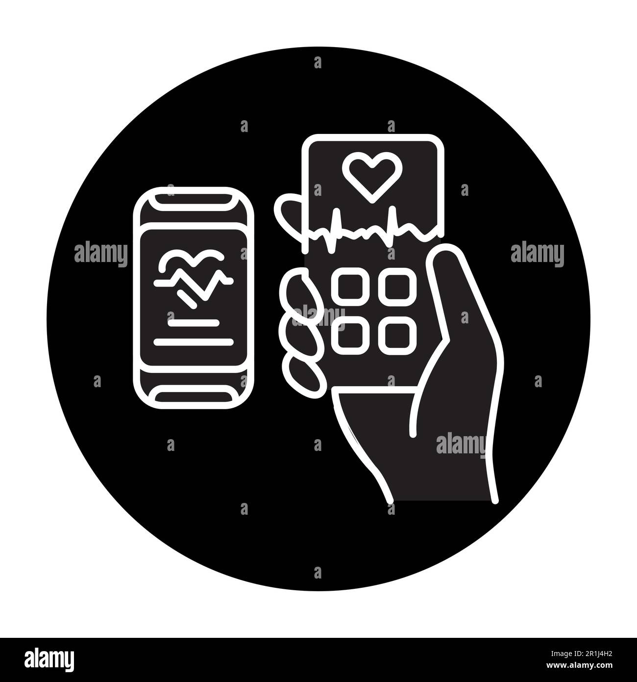 Smart healthcare care color line icon. Pictogram for web page, mobile ...