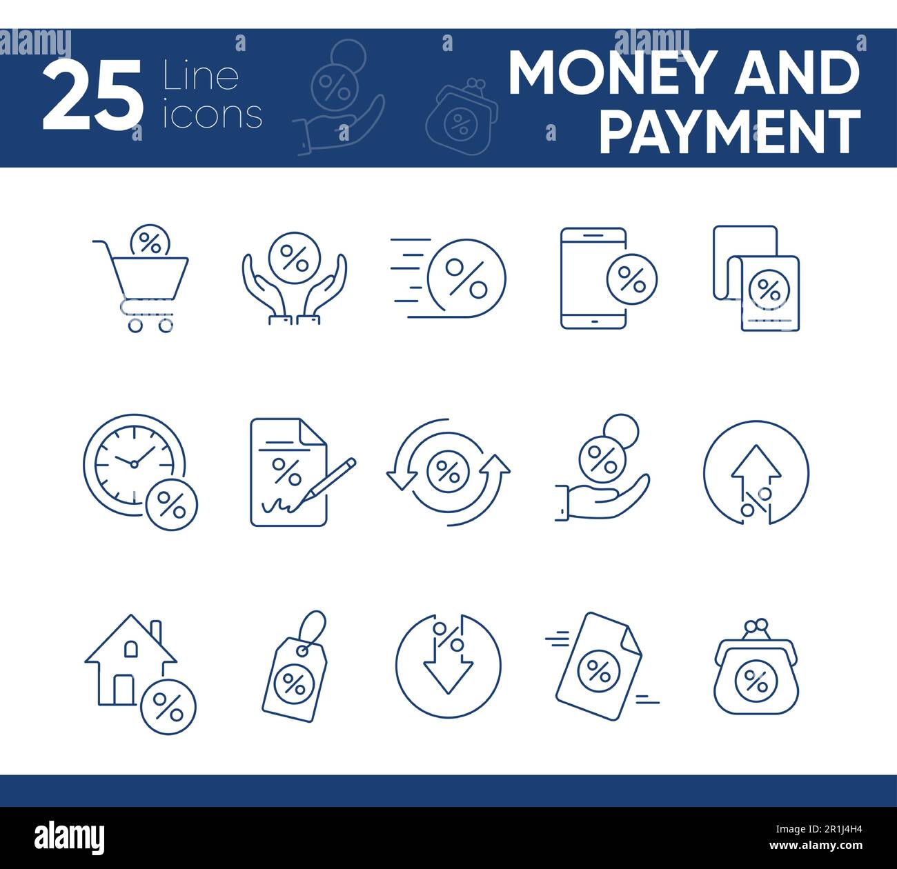 Money and payment icon set Stock Vector Image & Art - Alamy