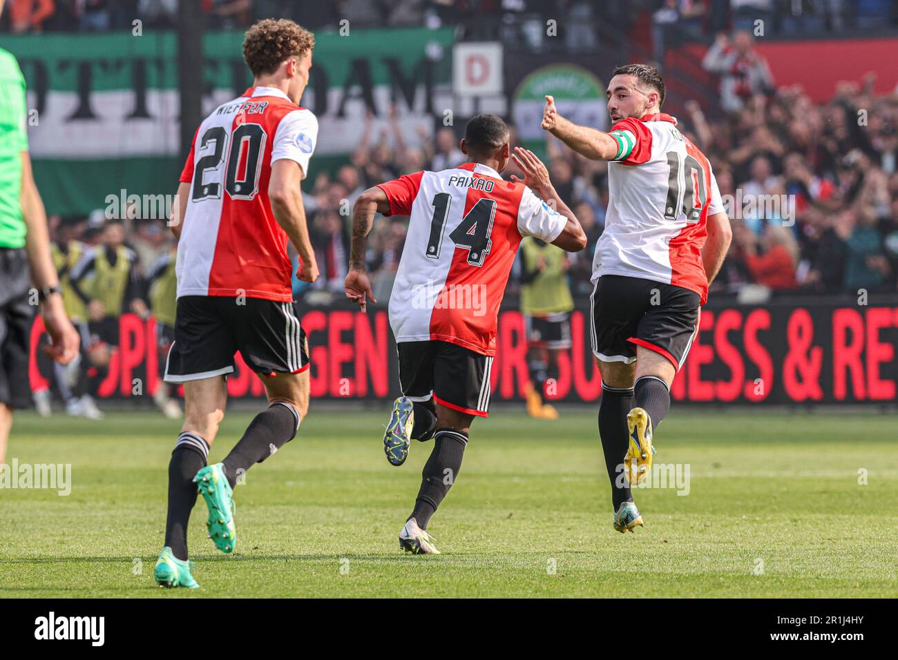 Rotterdam, Netherlands. 14th May, 2023. ROTTERDAM, NETHERLANDS - MAY 14: Mats Wieffer of ...