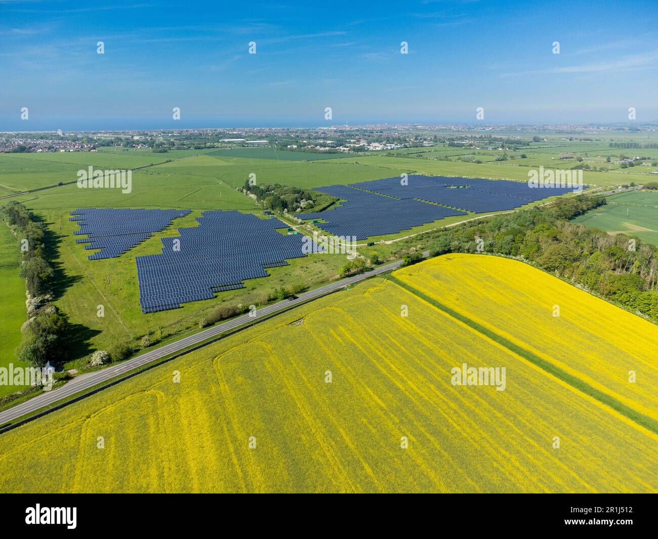 North Wales Solar Farm Stock Photo - Alamy