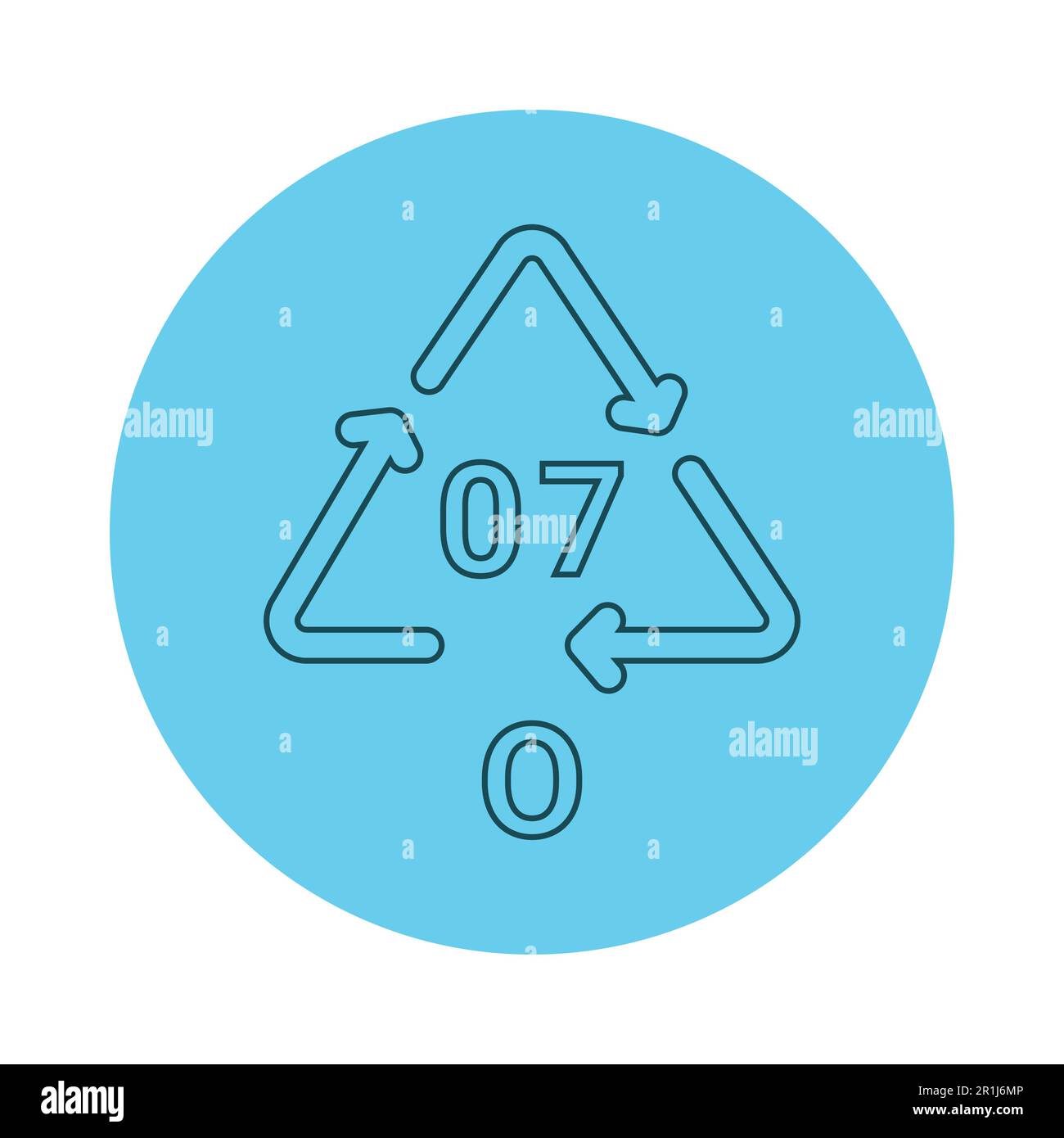 Plastic recycling code PVC line icon. Consumption code. Editable stroke Stock Vector Image & Art ...