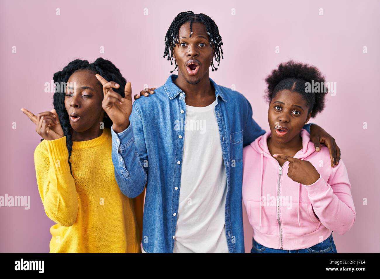 Surprised Group Of Black People