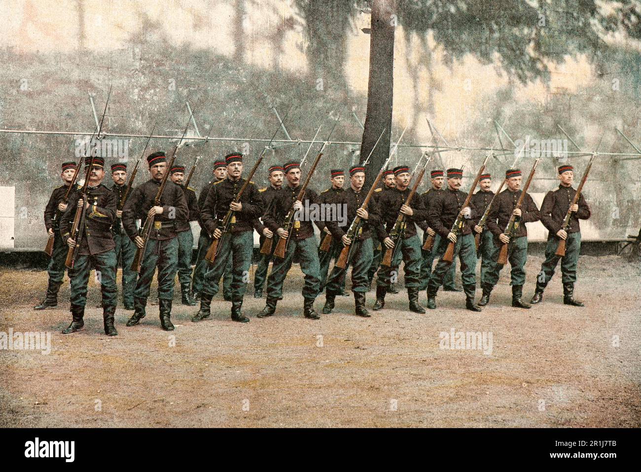 Images taken from the life of a soldier, a french military album that ...