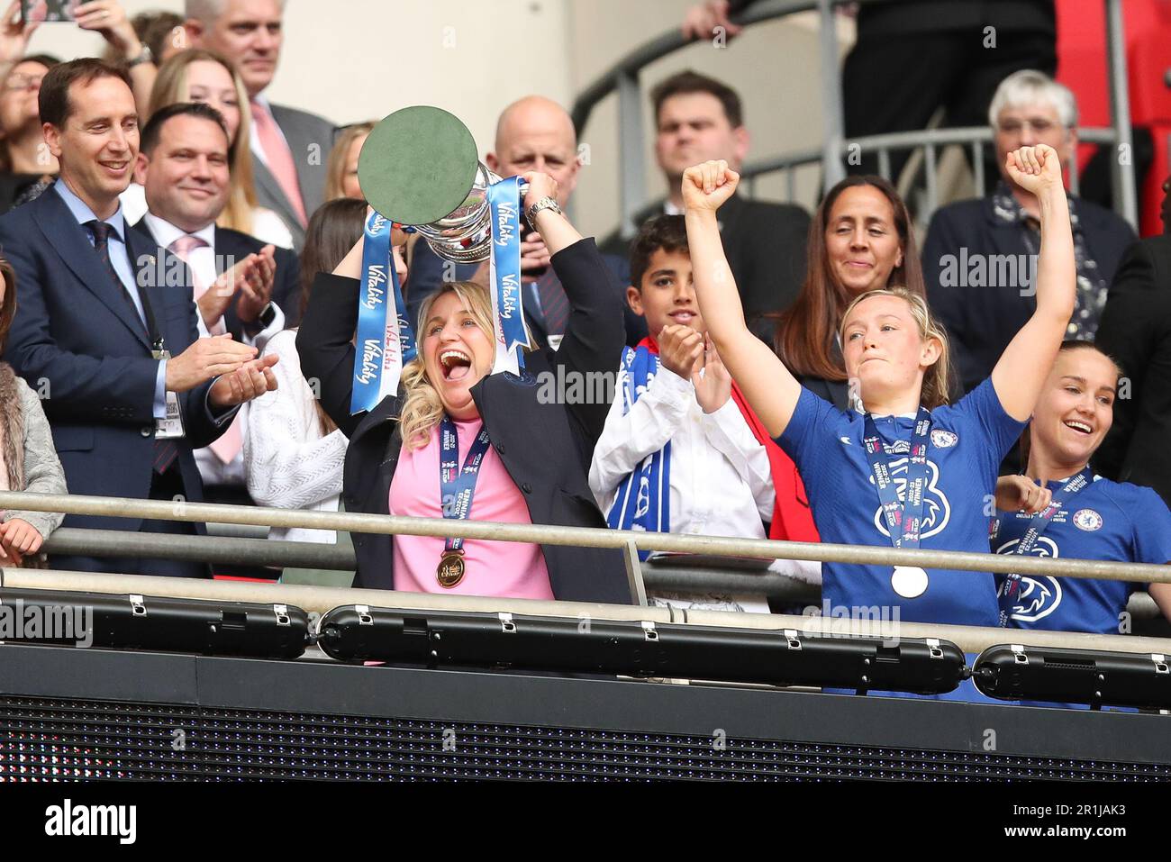 Women's league cup final trophy chelsea hi-res stock photography and ...