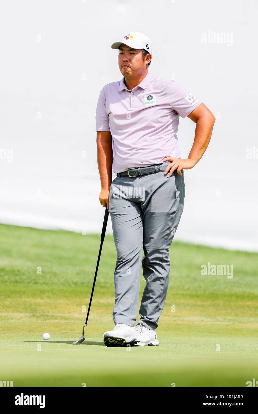 McKinney, TX, USA. 13th May, 2023. Byeong Hun An on the 17th hole ...